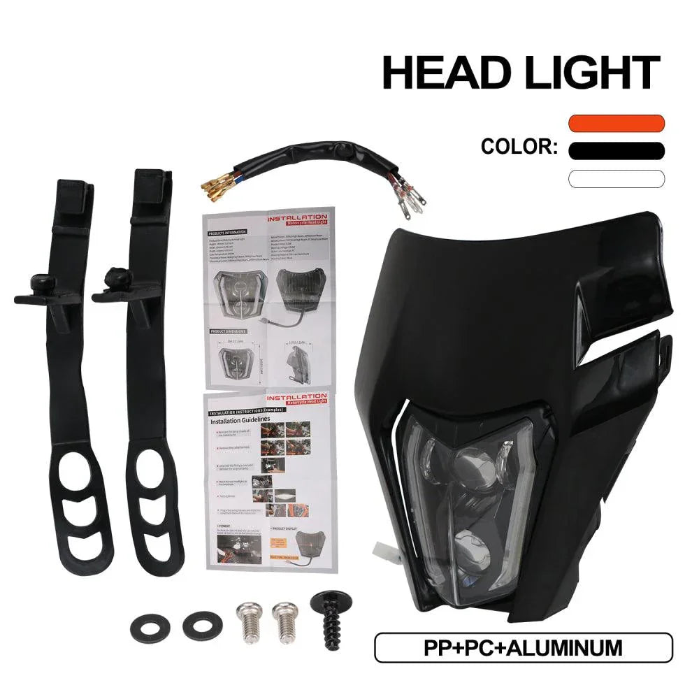 [HWCA] LED Headlight Kit For Dirt Bike - JFG RACING