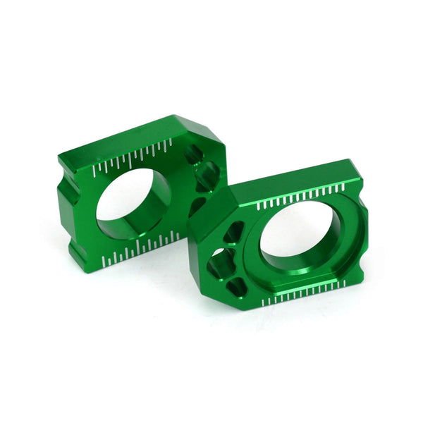 Green Rear Axle Block for Kawasaki Serise- JFG RACING